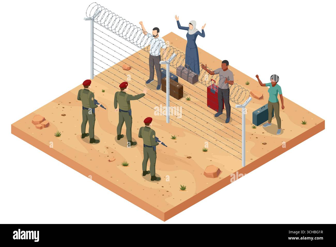 Security concept razor wire Stock Vector Images - Alamy