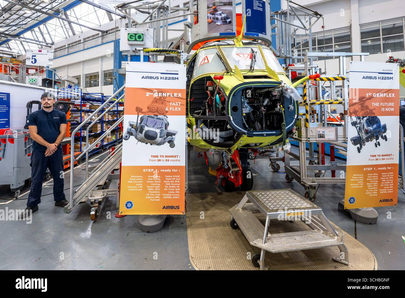 Illustration - Views of the civil and military helicopter production ...