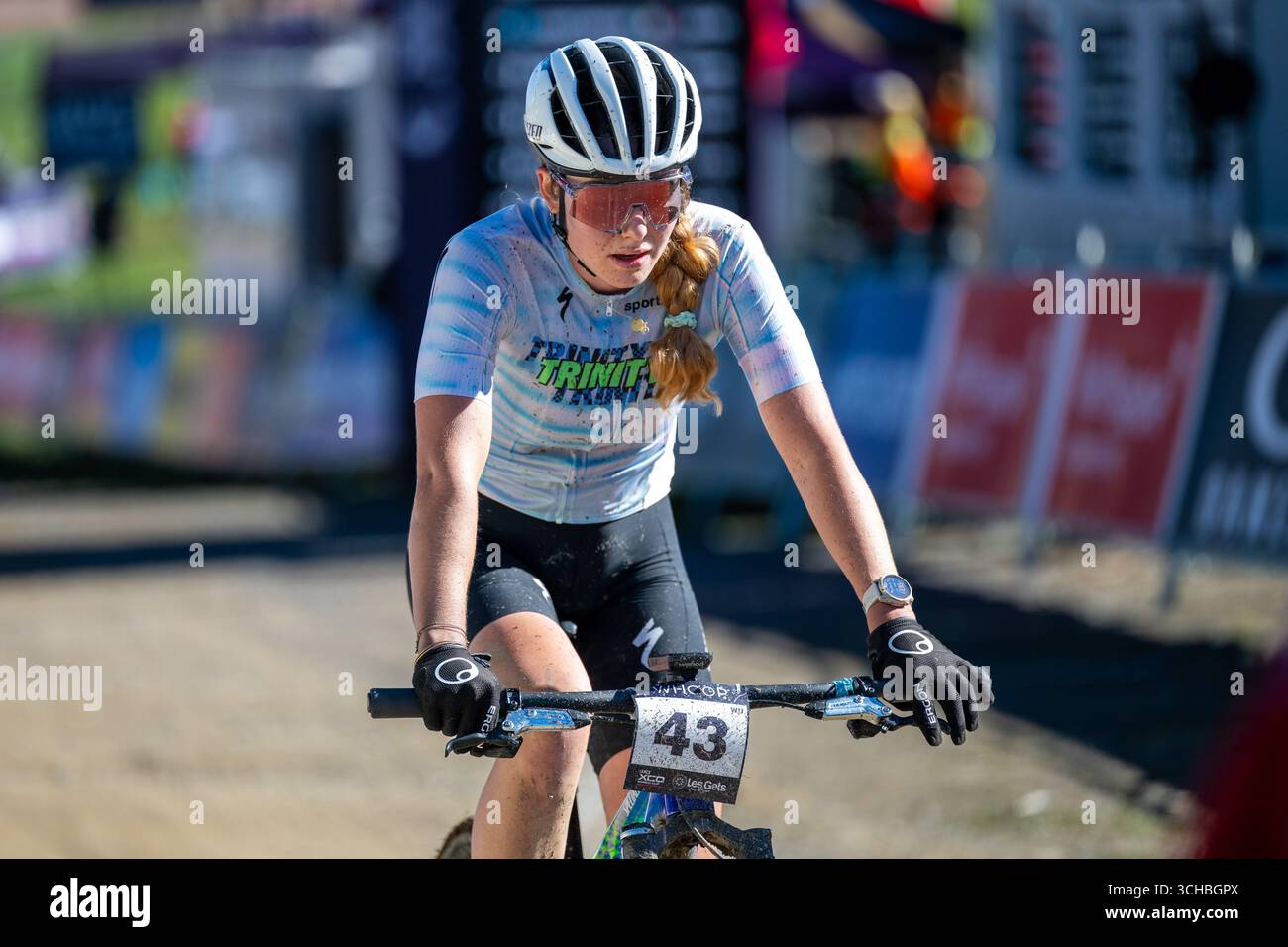BURQUIER Line during the UCI Mountain Bike World Cup 2025, cycling ...