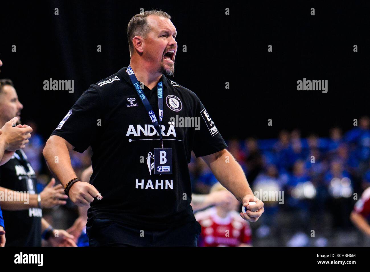 31 August 2025, Baden-Württemberg, Stuttgart: Handball: 1st Bundesliga ...