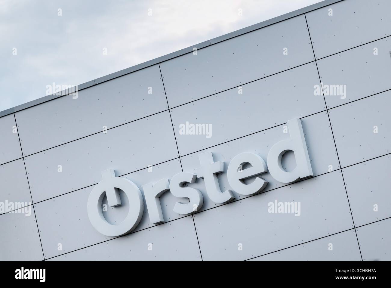 31 August 2025, Lower Saxony, Norddeich: The logo and lettering of the ...