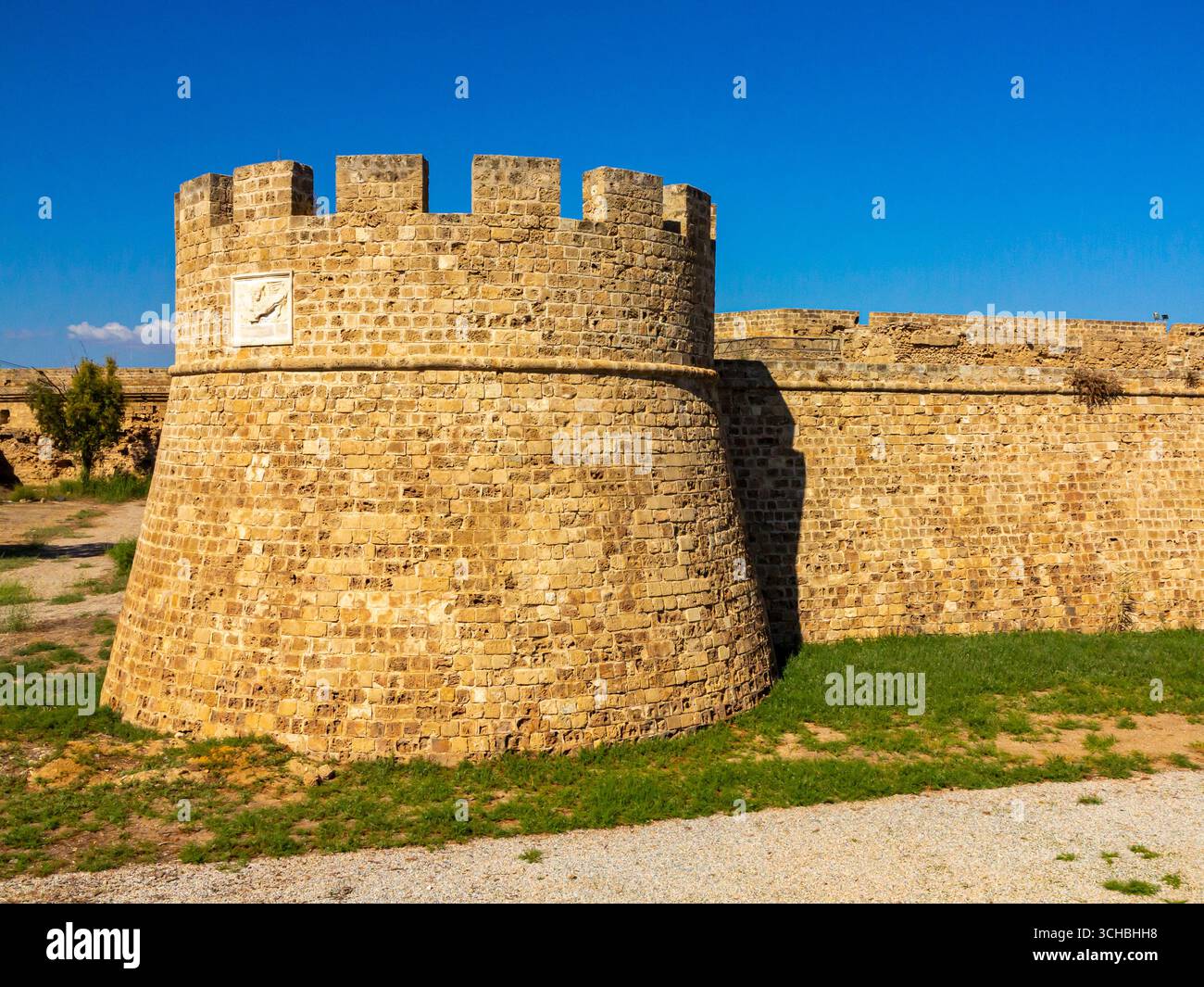 Exterior of the Othello Castle in the Walled City of Famagusta in the ...