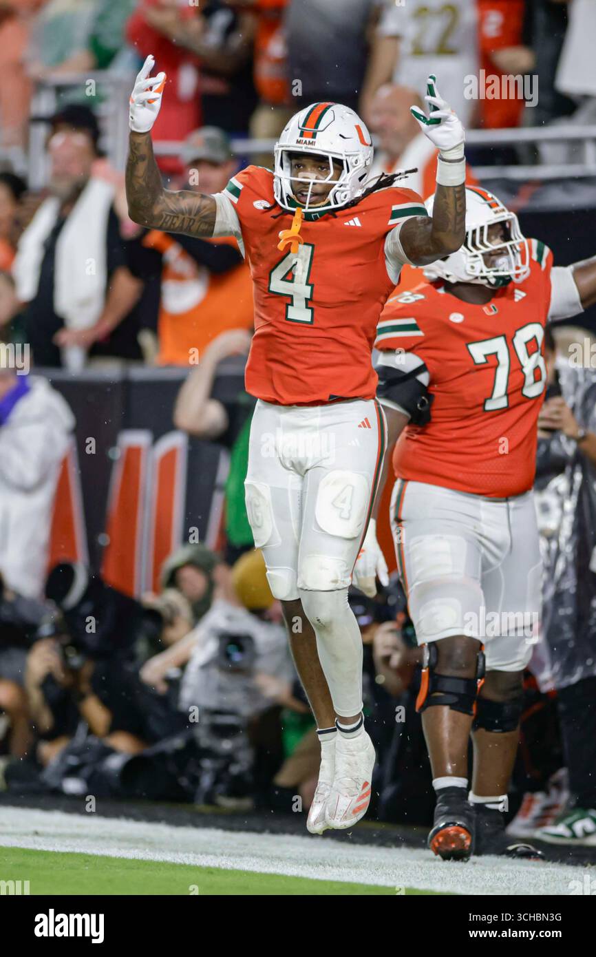 Miami, FL: Miami Hurricanes running back Mark Fletcher Jr. (4 ...