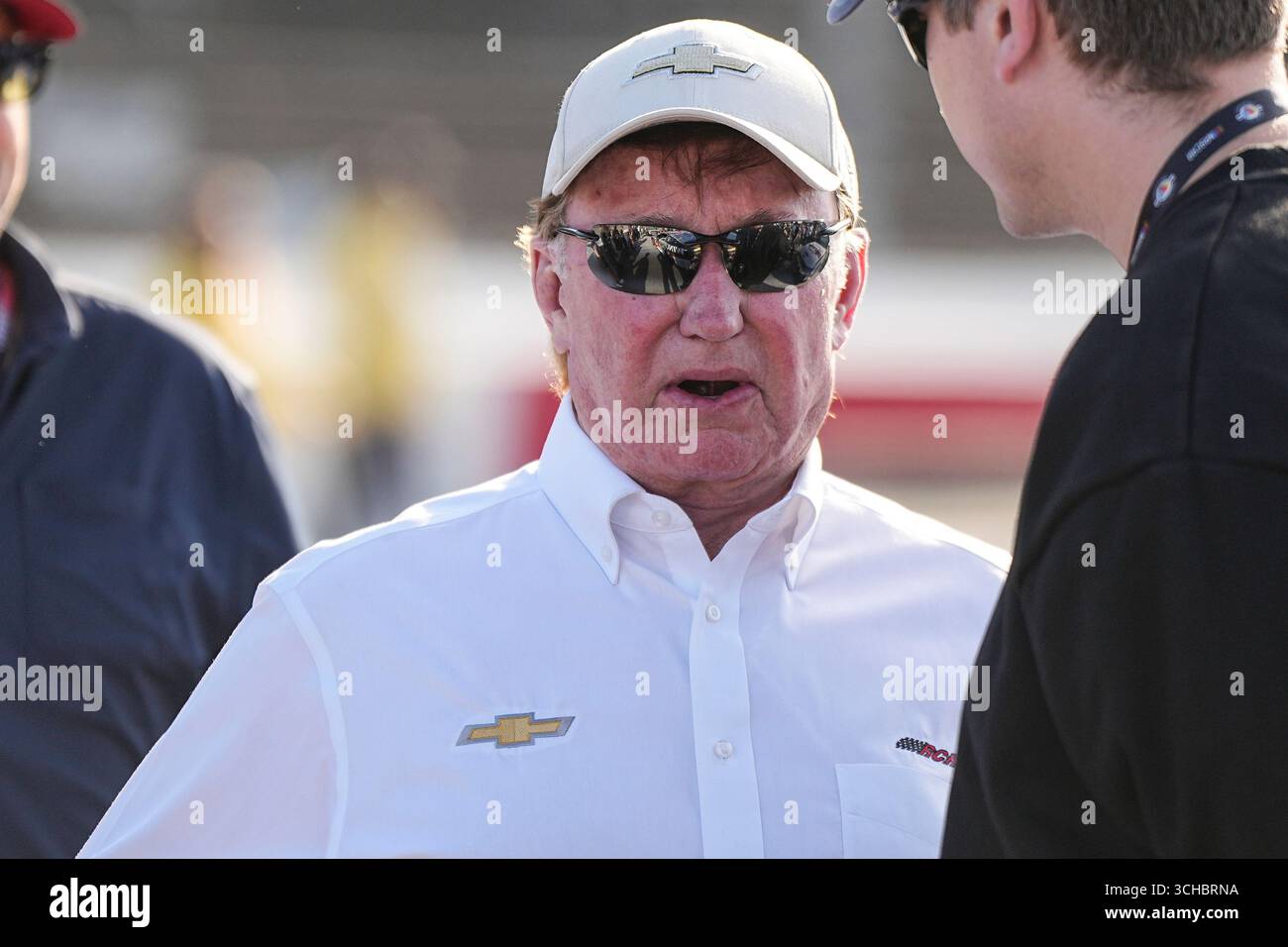 Team owner Richard Childress looks on prior to a NASCAR Cup Series auto ...