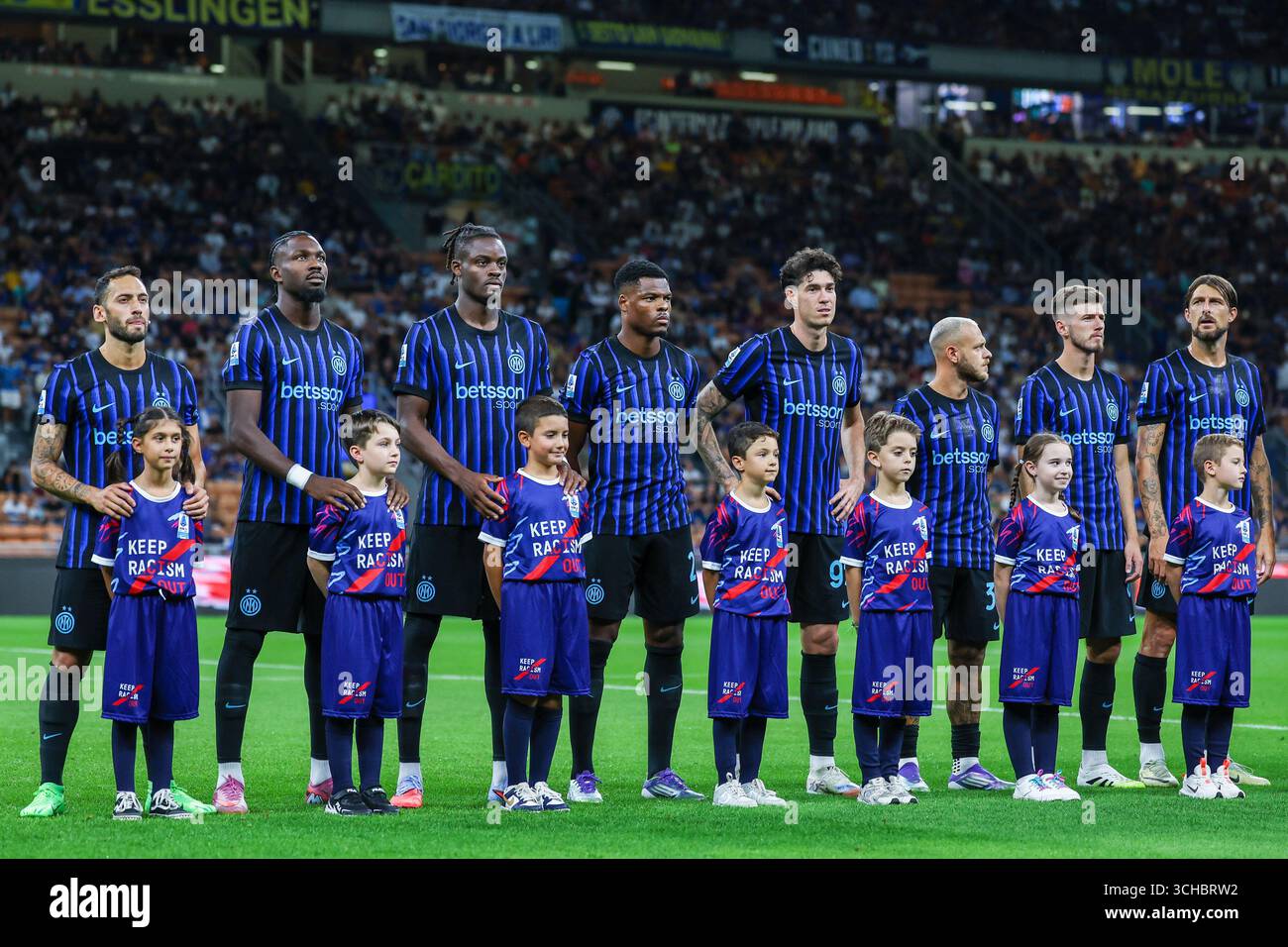 FC Internazionale players seen during Serie A 2025/26 football match between FC Internazionale ...