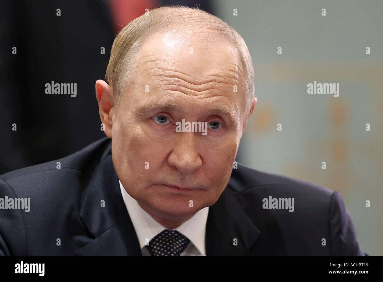 Russian President Vladimir Putin attends a meeting with Iranian ...