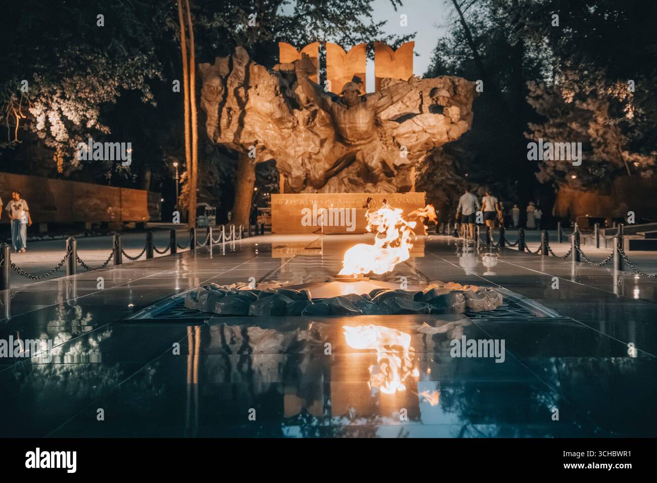 21 June 2025, Almaty, Kazakhstan: Panfilov heroes monument and eternal ...