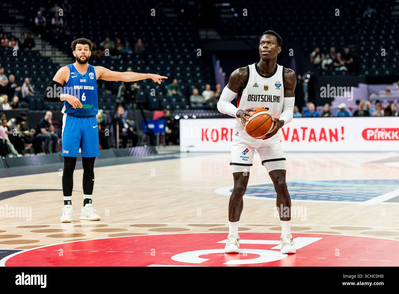 Dennis Schr?der (Deutschland, 17) an der Freiwurflinie FIBA EuroBasket 2025: Deutschland ...