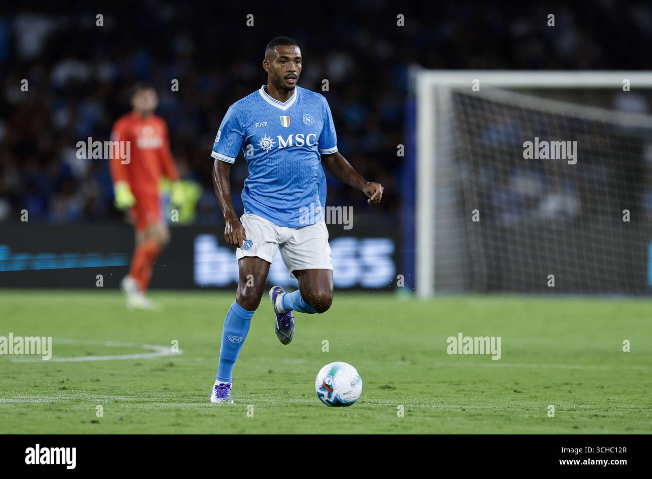Napoli's Brazilian defender Juan Jesus controls the ball during the ...