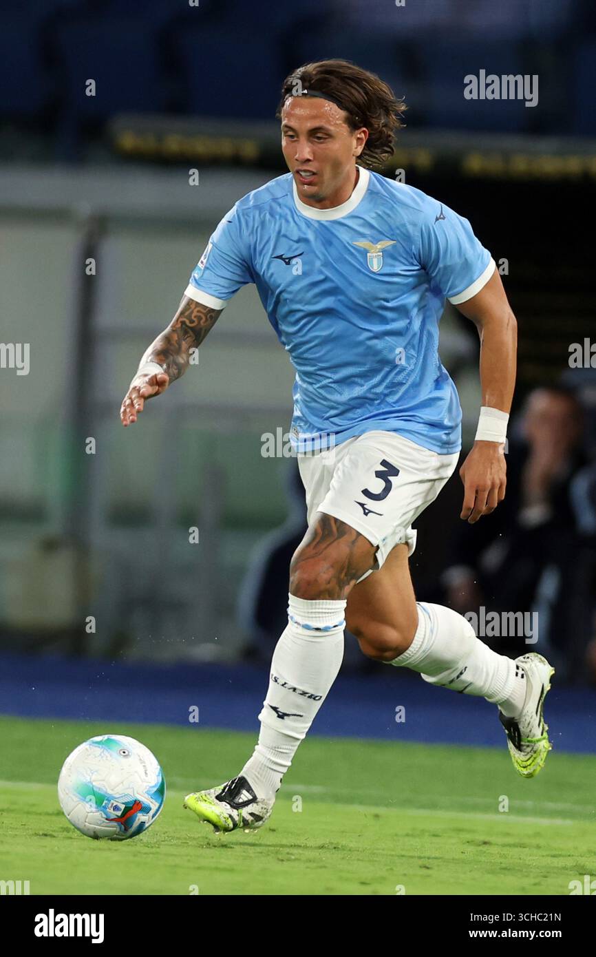 Luca Pellegrini of Lazio seen in action during the Serie A Enilive 2025-2026 football match ...