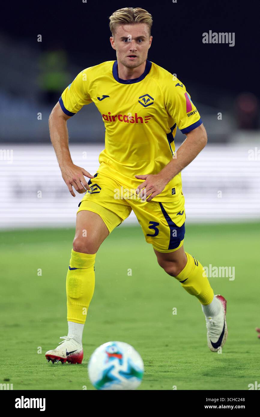Martin Frese of Verona seen in action during the Serie A Enilive 2025 ...