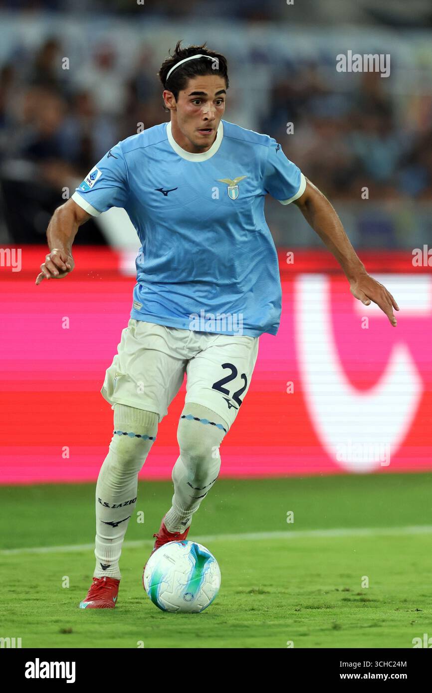 Matteo Cancellieri of Lazio seen in action during the Serie A Enilive ...