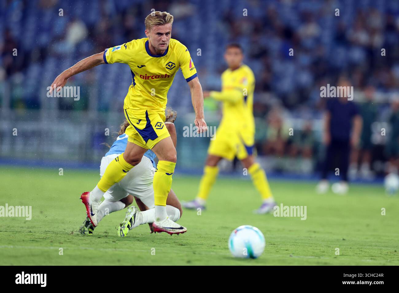 Martin Frese of Verona seen in action during the Serie A Enilive 2025 ...