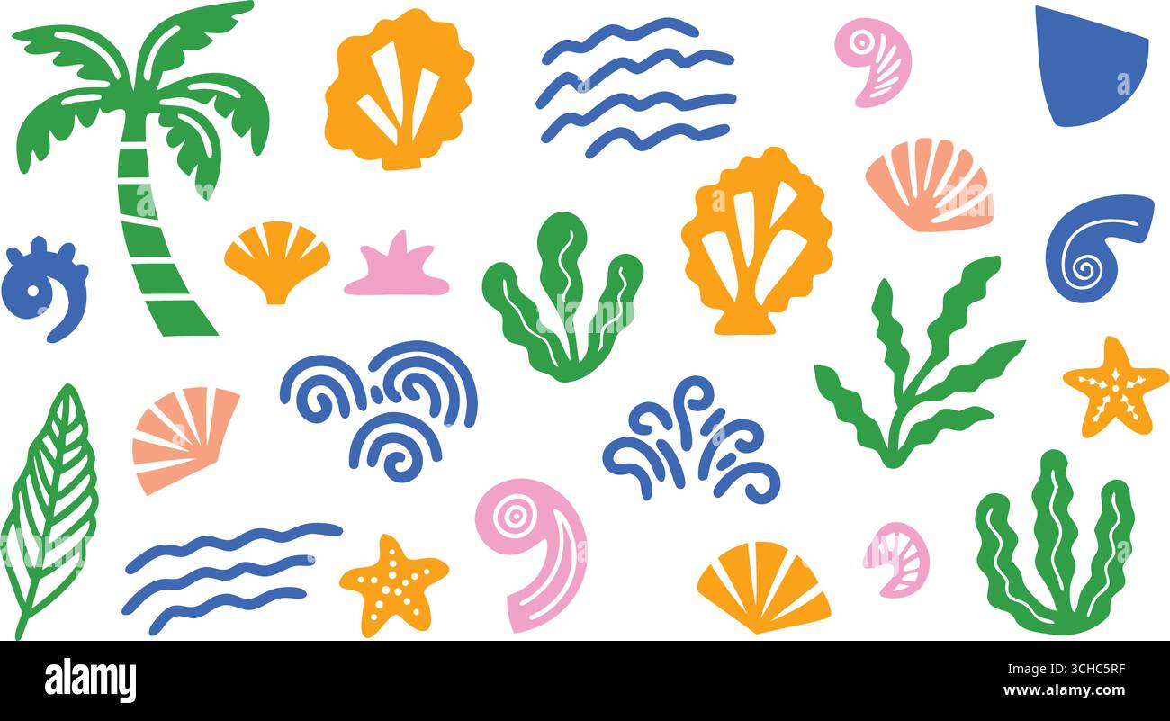 Abstract exotic landscape Stock Vector Images - Alamy