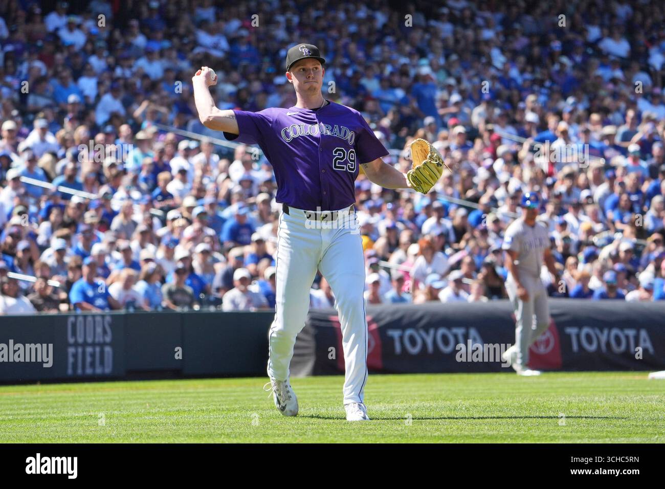 August 31 2025: Colorado pitcher Tanner Gordon (29) makes a play during ...