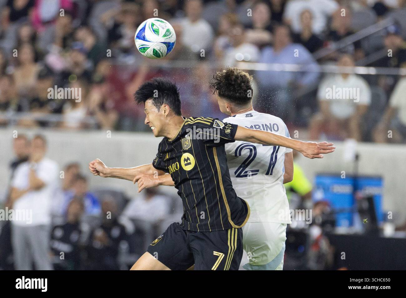 Los Angeles FC's Son Heung-min #7 and San Diego FC's Marcus Ingvartsen ...