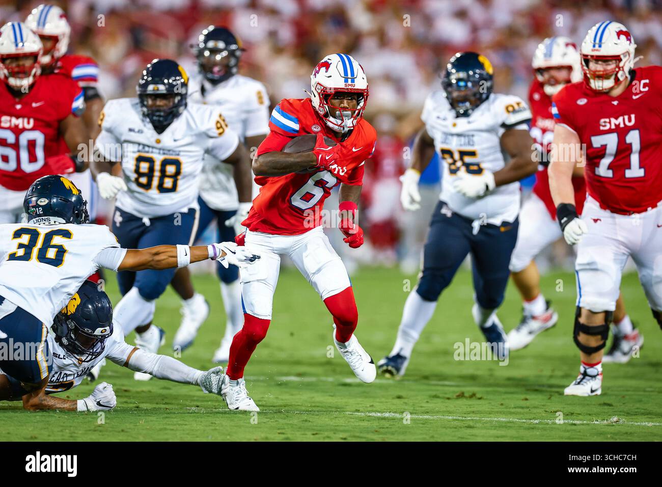 DALLAS, TX - AUGUST 30: SMU Mustangs running back Chris Johnson Jr. (#6 ...
