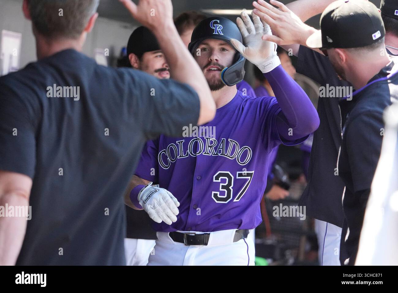 August 31 2025: Colorado catcher Braxton Fulford (37) runs to third and ...