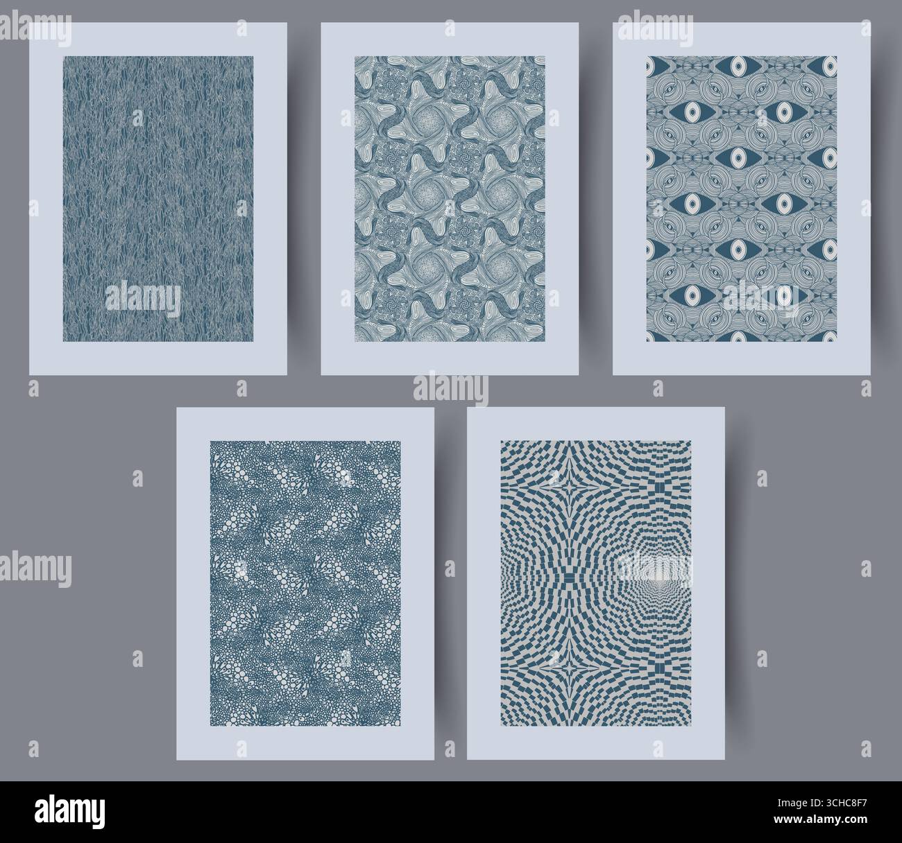 An Elegant Collection of Intricate Blue Patterns Delivered in ...
