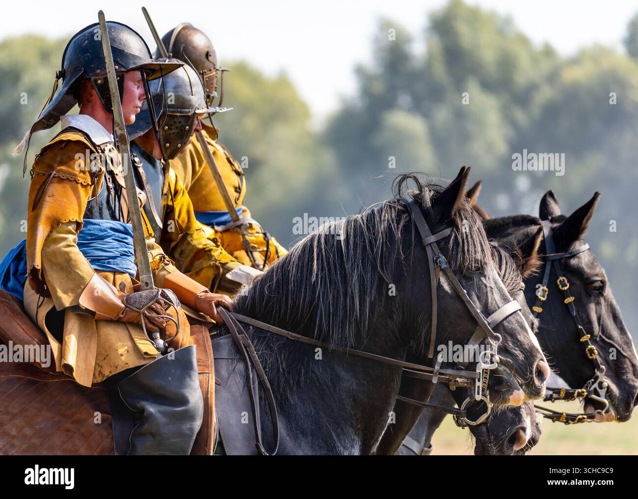 Worcestershire,England-August 25 2025:Sealed Knot re-construction of ...