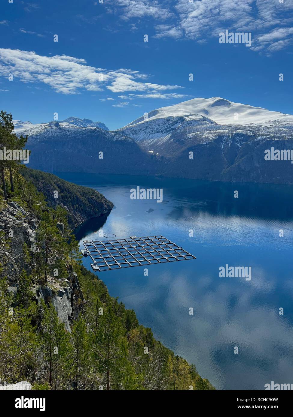 Fish farms in the fjords of norway Stock Photo - Alamy