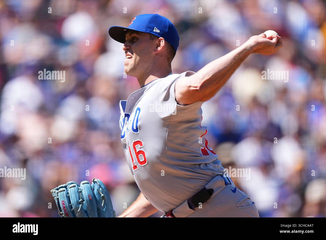 Chicago Cubs pitcher Matthew Boyd (16) in the first inning of a ...