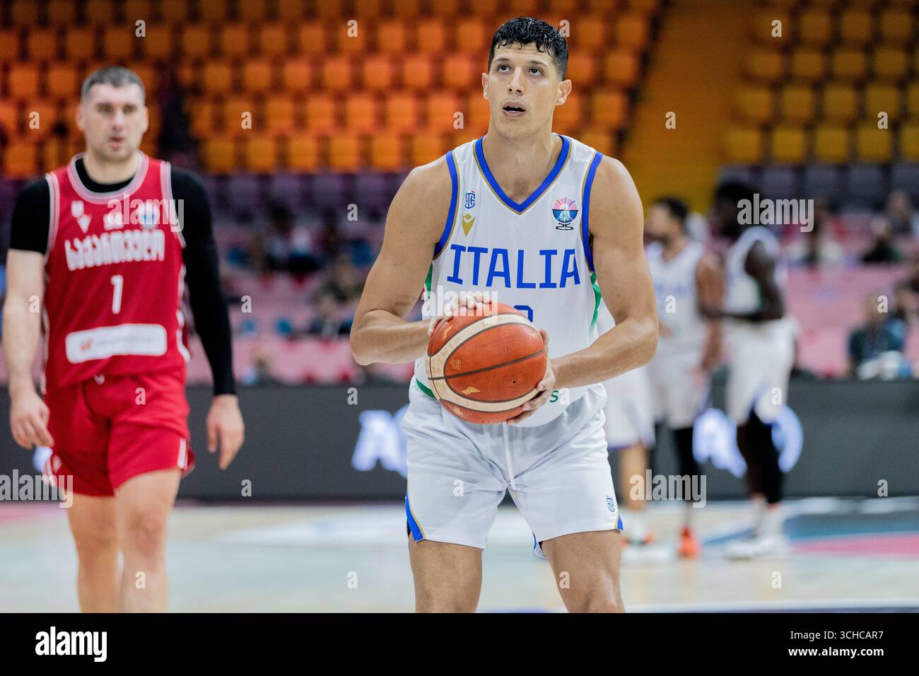 Simone Fontecchio of Italy seen in action during the group phase of the ...