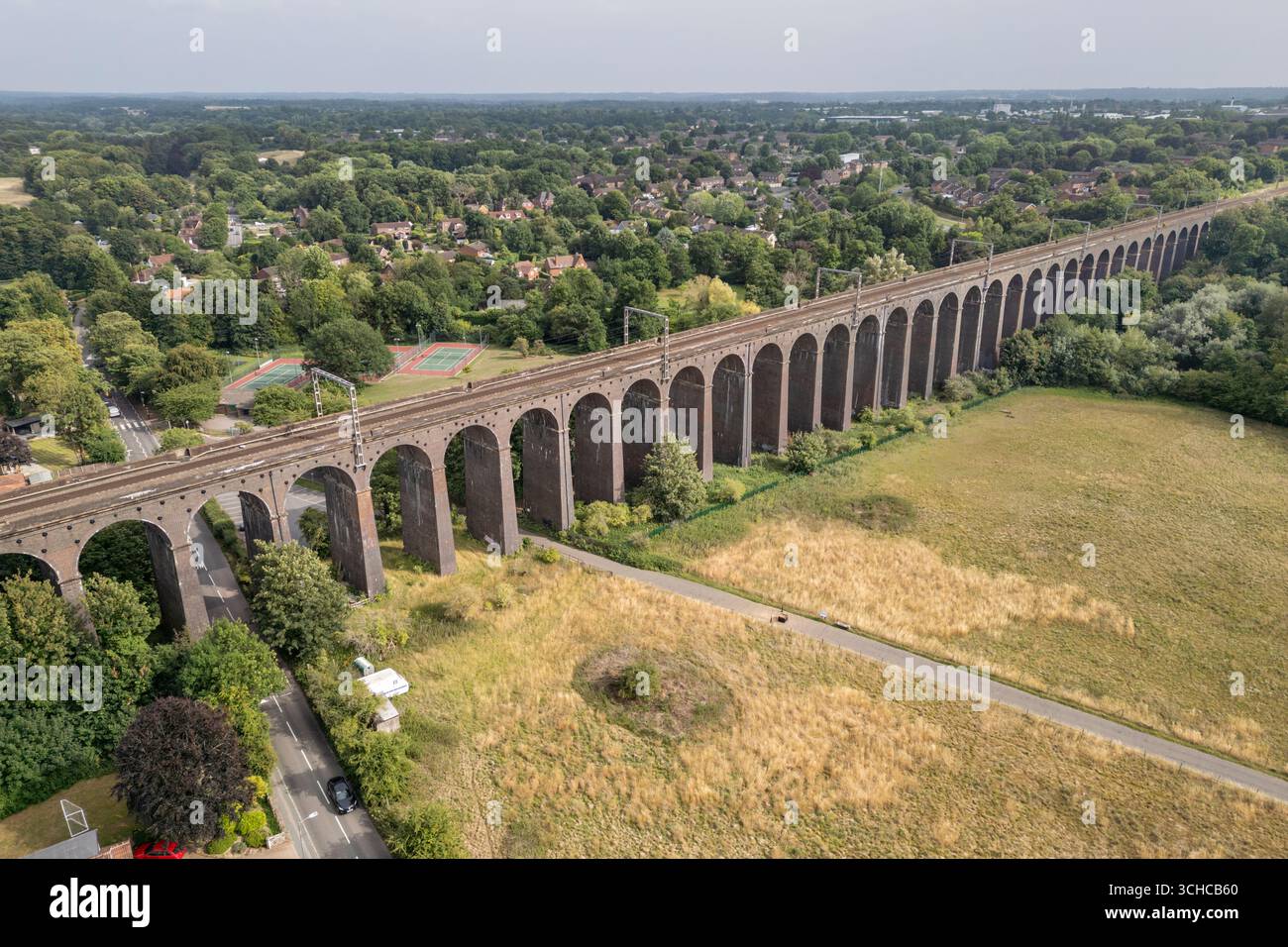 Aerial view of the Digswell Viaduct, Welwyn, UK Stock Photo - Alamy