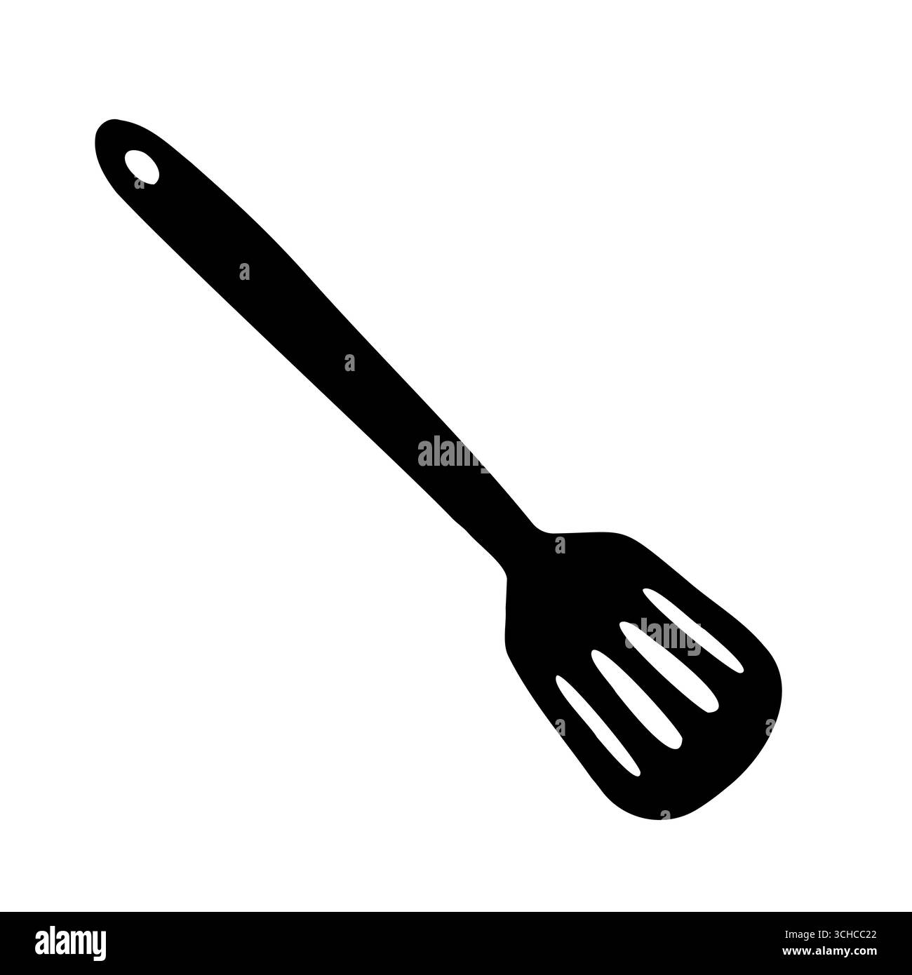 Vector hand drawn sketch doodle spatula silhouette Stock Vector Image ...