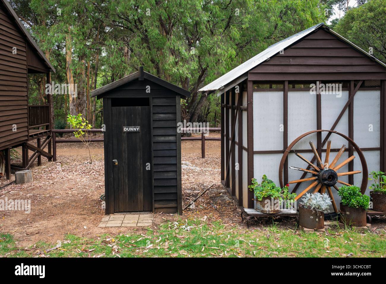 A dunny (toilet) at the Old Settlement museum, Margaret River, Western ...