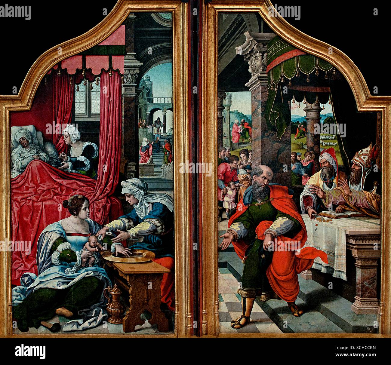 Life of saint anne by bernaert van orley hi-res stock photography and ...