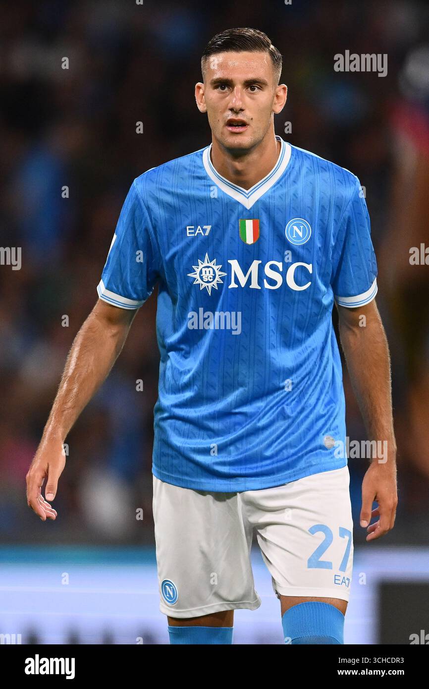 Lorenzo Lucca of S.S.C. Napoli participates in the 2nd day of the Serie ...