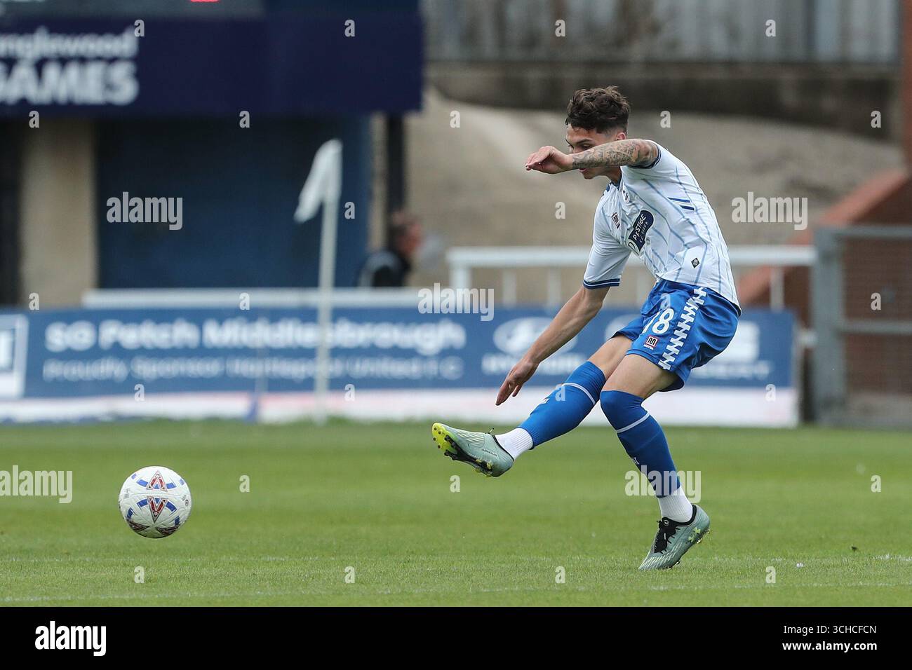 Hartlepool United's Jamie Miley in action during the Enterprise ...