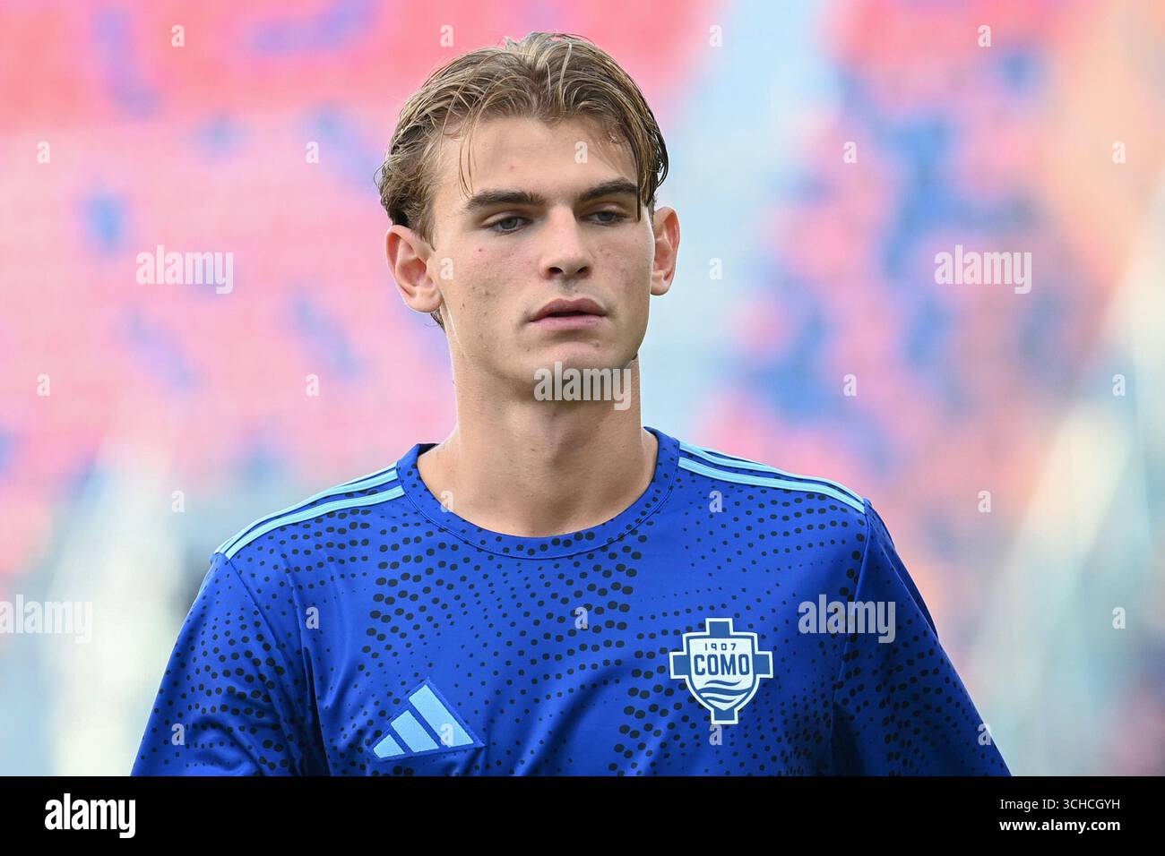 Nico Paz (Como) portrait during Bologna FC vs Como 1907, Italian soccer ...