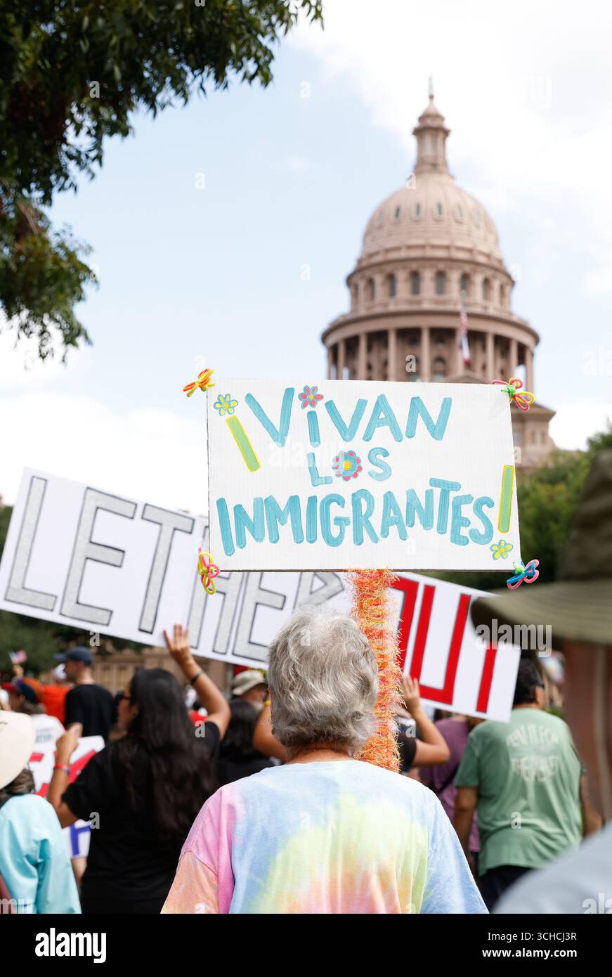 Hundreds gathered to protest President Donald Trump during the Memorial ...