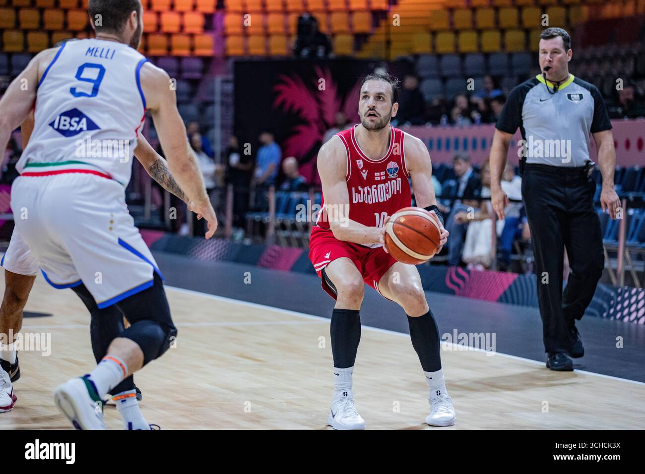 Duda Sanadze of Georgia seen in action during the group phase of the ...