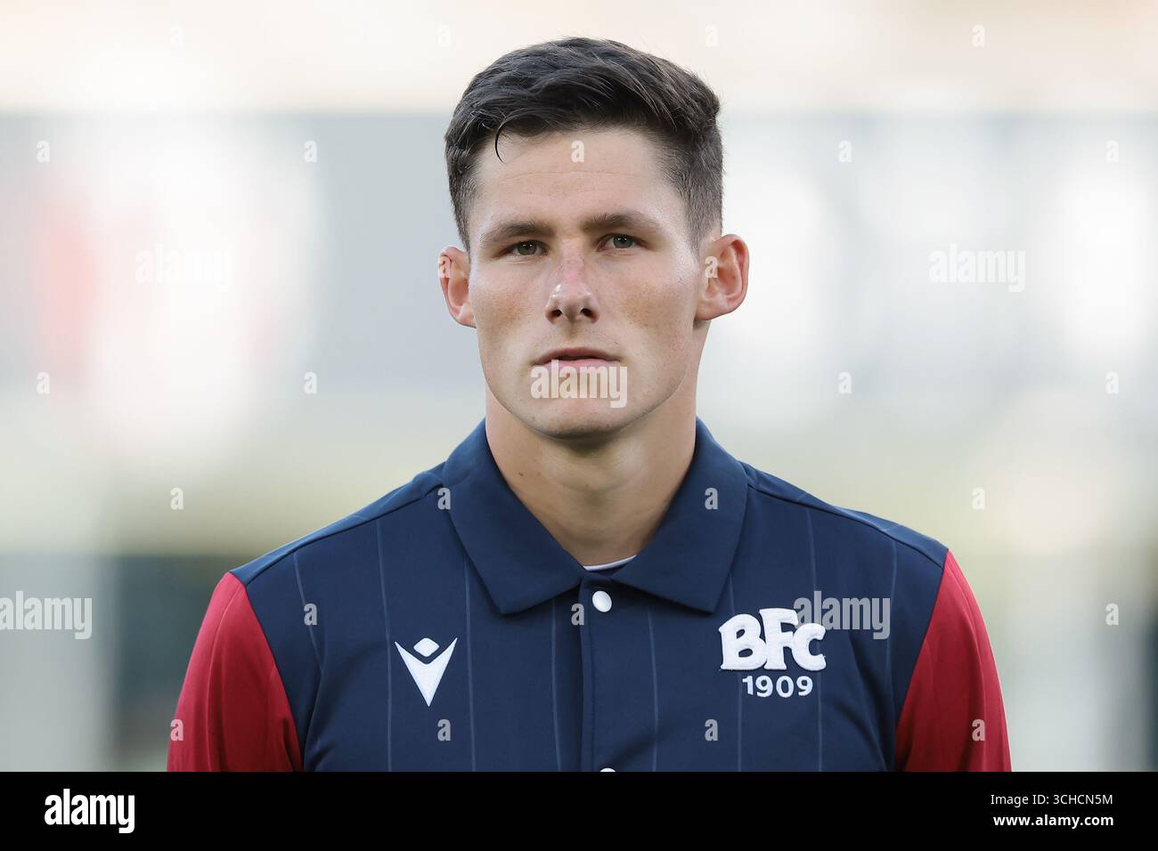 Bologna, Italy, 30th August 2025. Martin Vitik of Bologna FC looks on ...