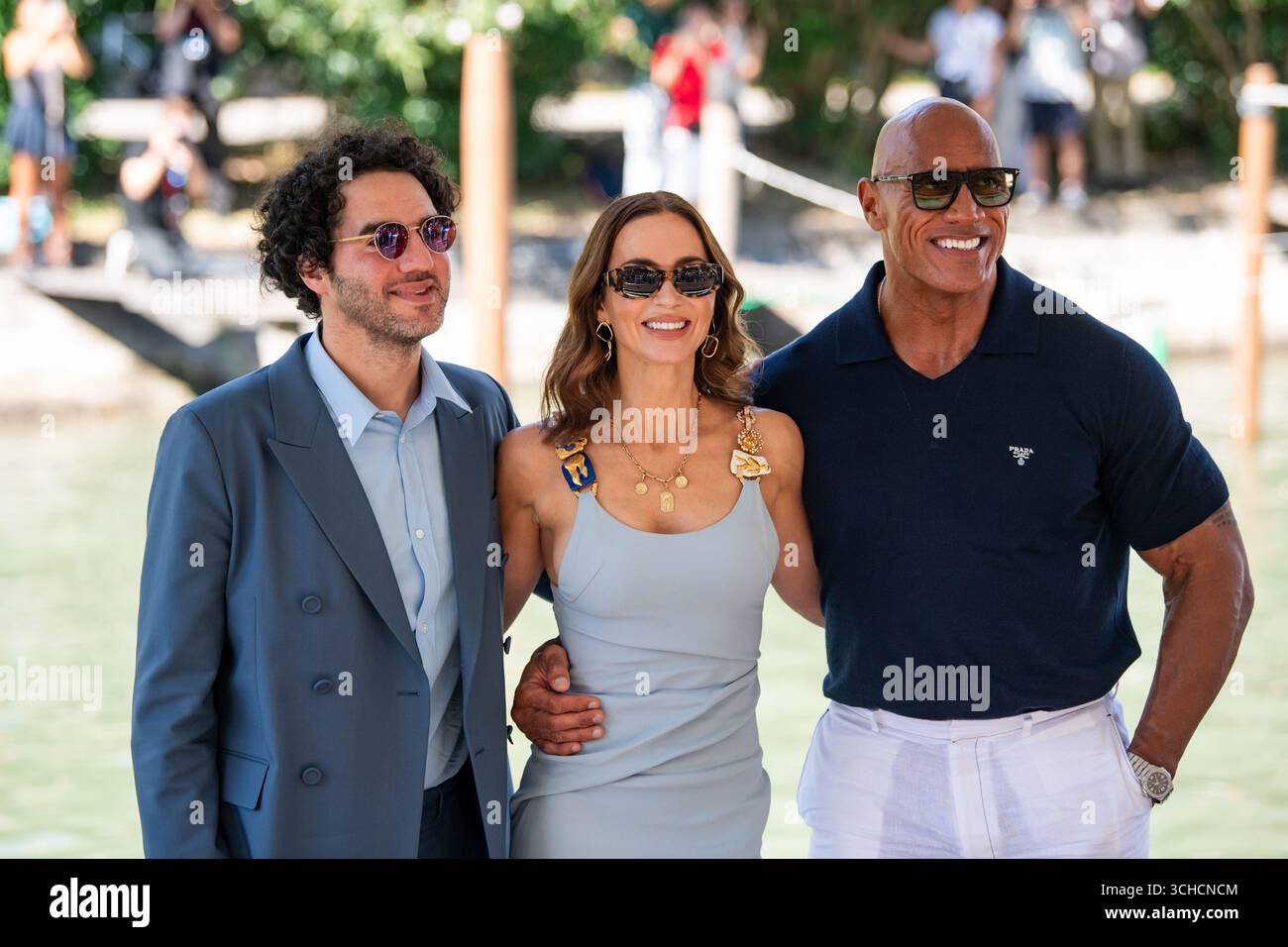Benny Safdie , Emily Blunt , Dwayne Johnson 82nd Venice Film Festival ...