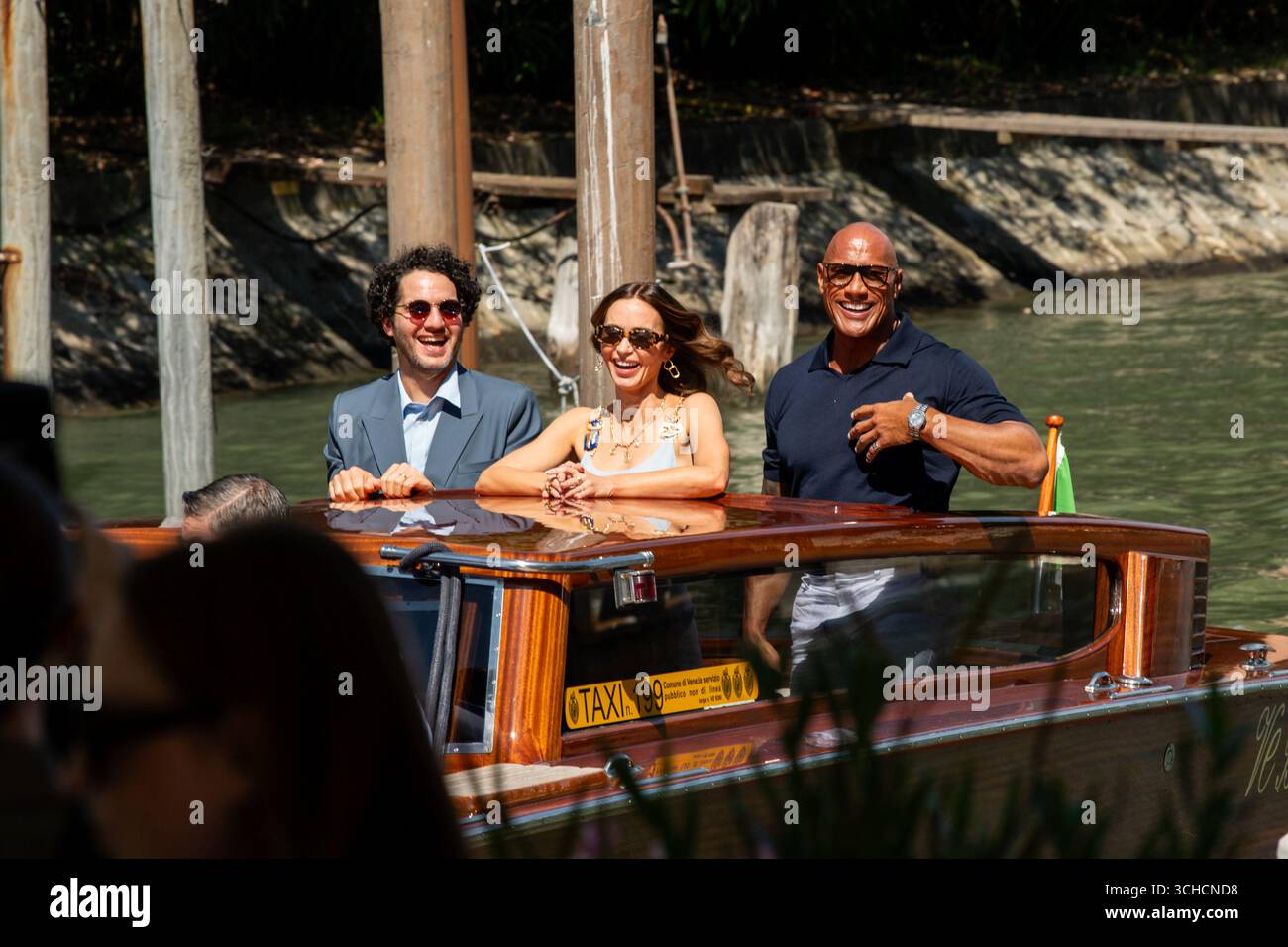 Benny Safdie , Emily Blunt , Dwayne Johnson 82nd Venice Film Festival ...