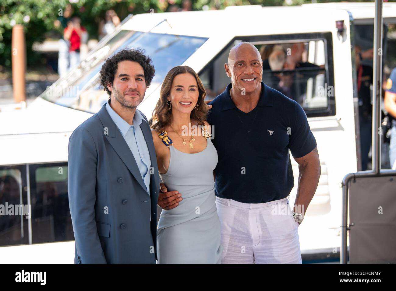 Benny Safdie , Emily Blunt , Dwayne Johnson 82nd Venice Film Festival ...