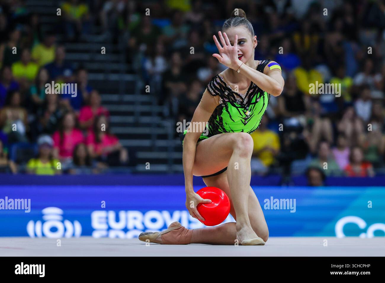 Taisiia Onofriichuk (UKR) seen during Rhythmic Gymnastics FIG World ...