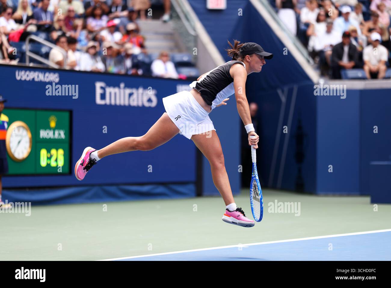 Flushing Meadows, New York, USA. 1st Sep, 2025. Number 2 seed Ina Swivel during her fourth round ...