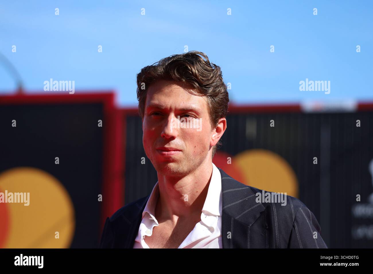Venice, Italy, 1st September, 2025. Jamie Bogyo arriving on the red ...