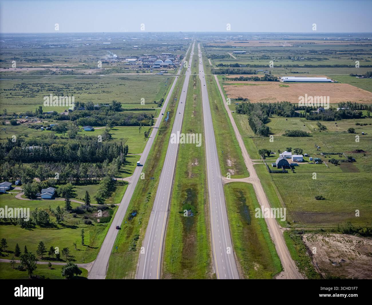 High-resolution aerial view of Martensville, a growing city just north ...