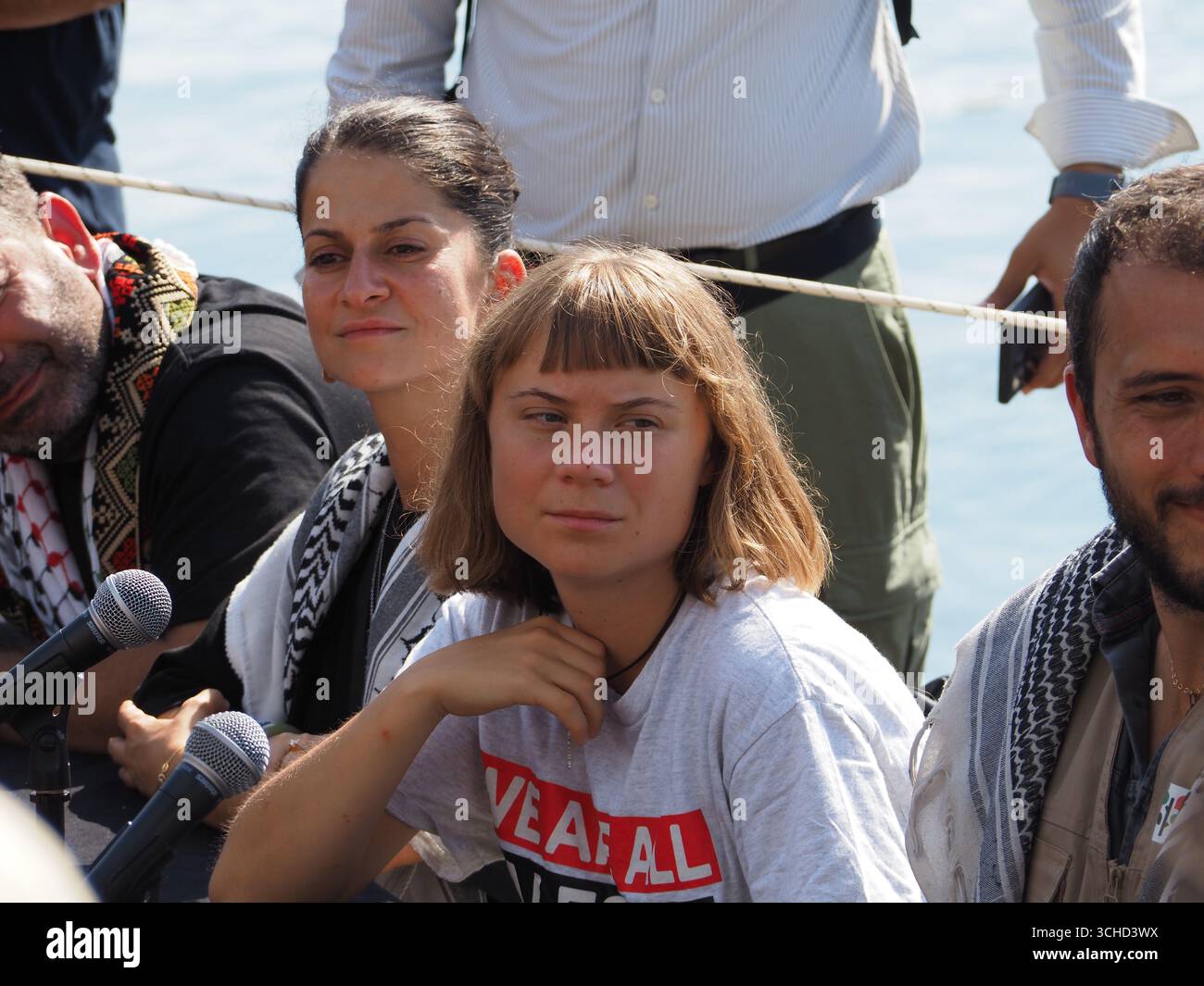 Greta thunberg sumud global flotilla hi-res stock photography and ...