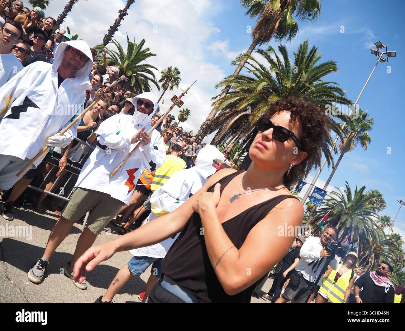 August 31, 2025, Barcelona, Barcelona, Spain: Thousands of people ...