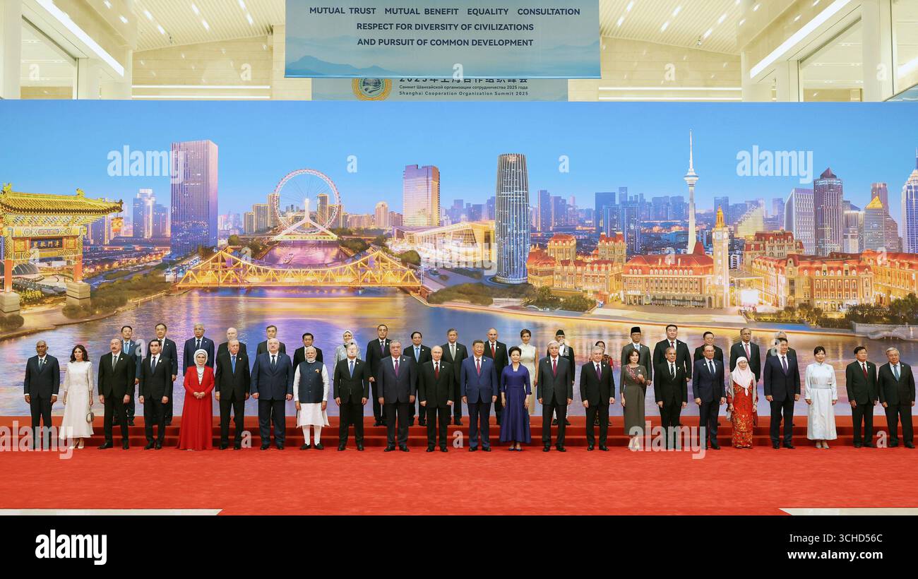 Tianjin, China. 01st Sep, 2025. Chinese President Xi Jinping and his ...