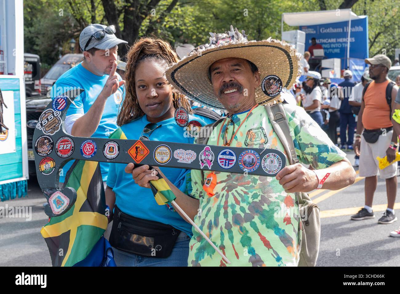 Atmosphere during West Indian American Day Carnival march on Eastern ...