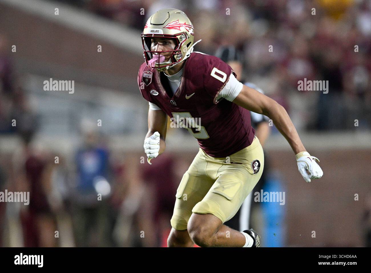 Florida State wide receiver Duce Robinson (0) runs during the second ...