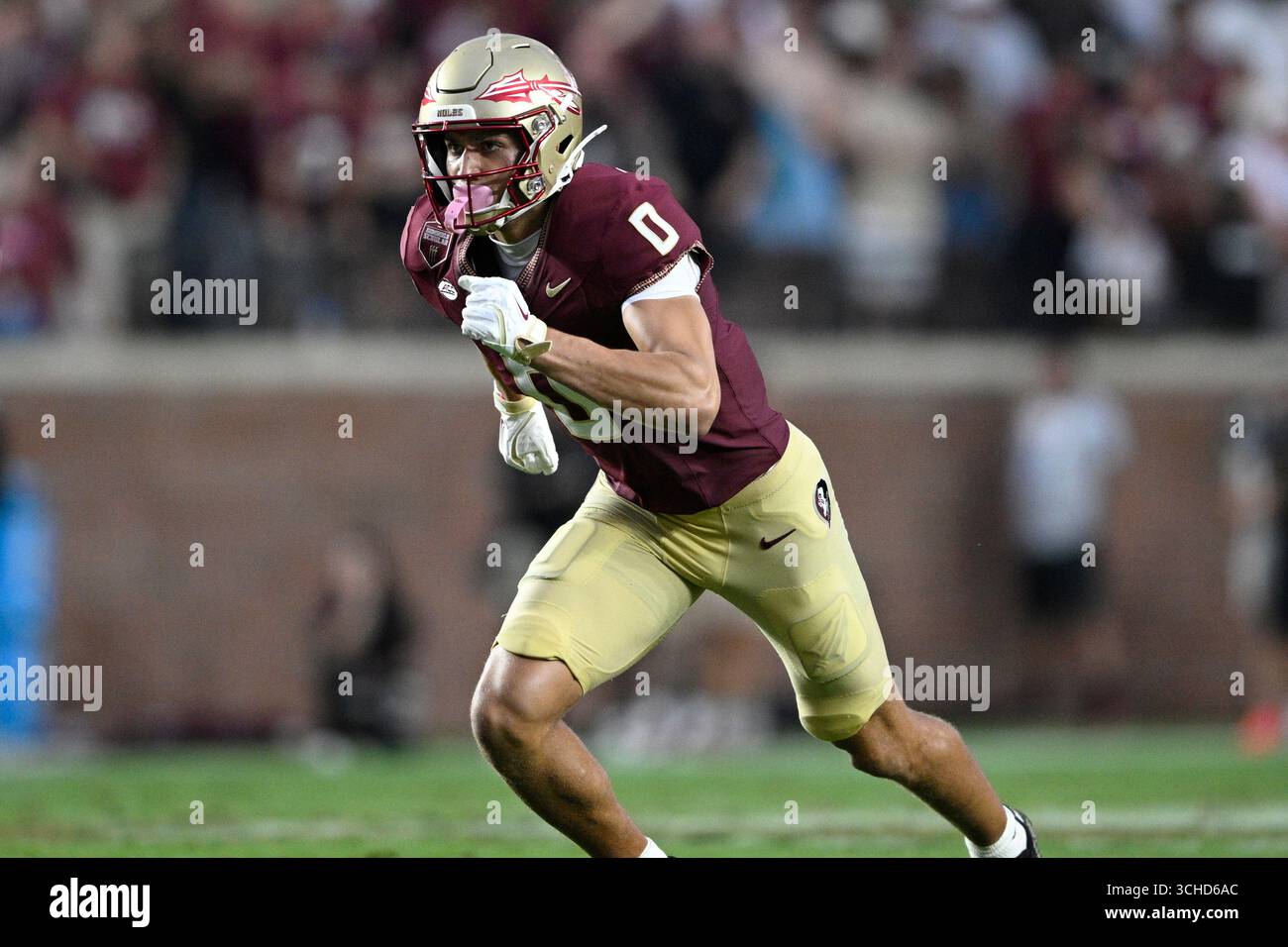 Florida State wide receiver Duce Robinson (0) runs during the second ...
